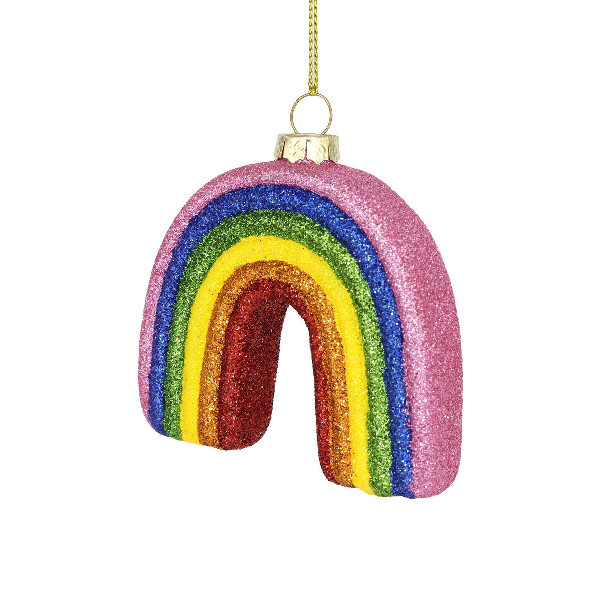 Glass Christmas Ornaments Set - Rainbow Holiday Decor – Chive Ceramics ...