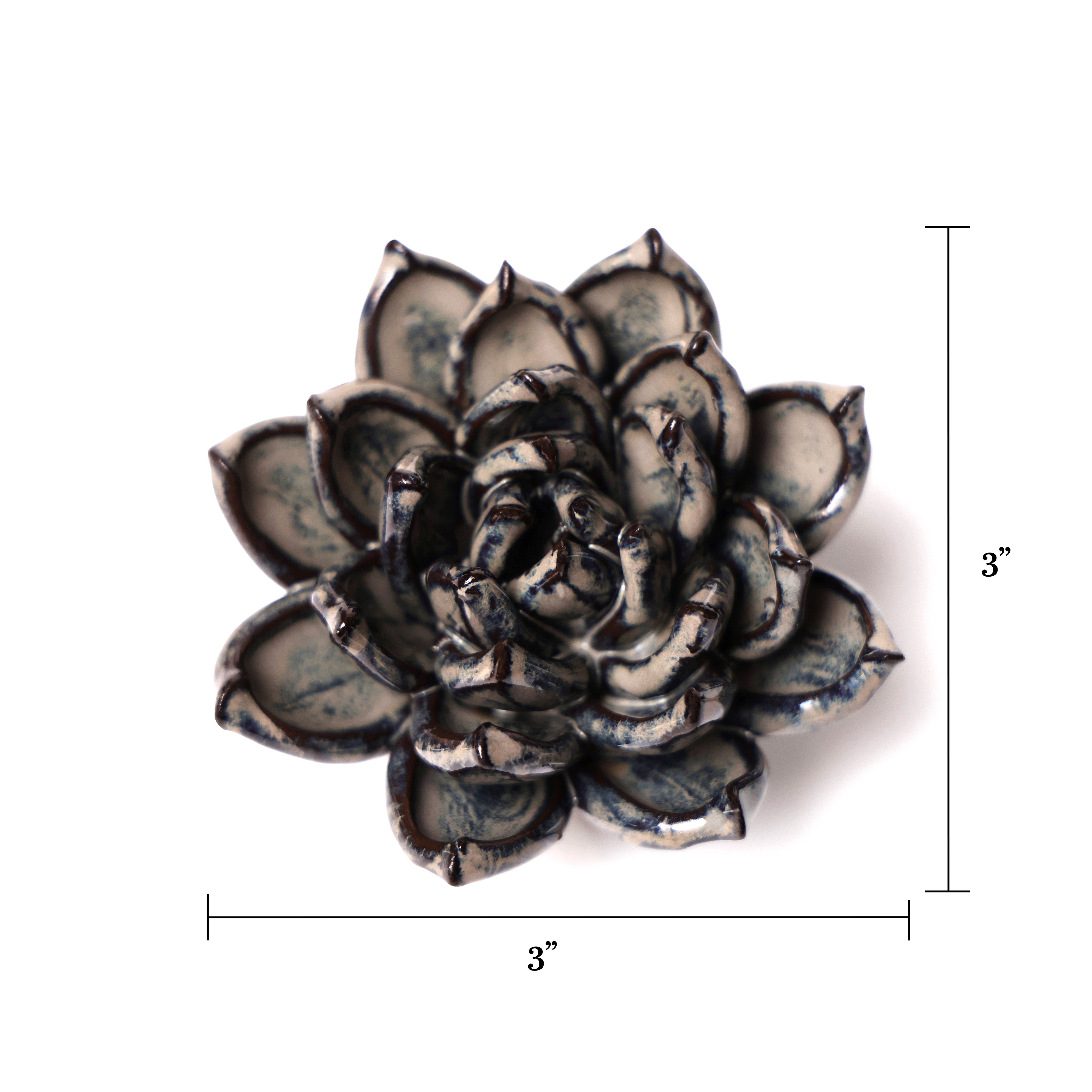 Ceramic Flowers With Keyhole For Hanging On Walls San Diego Set – Chive US