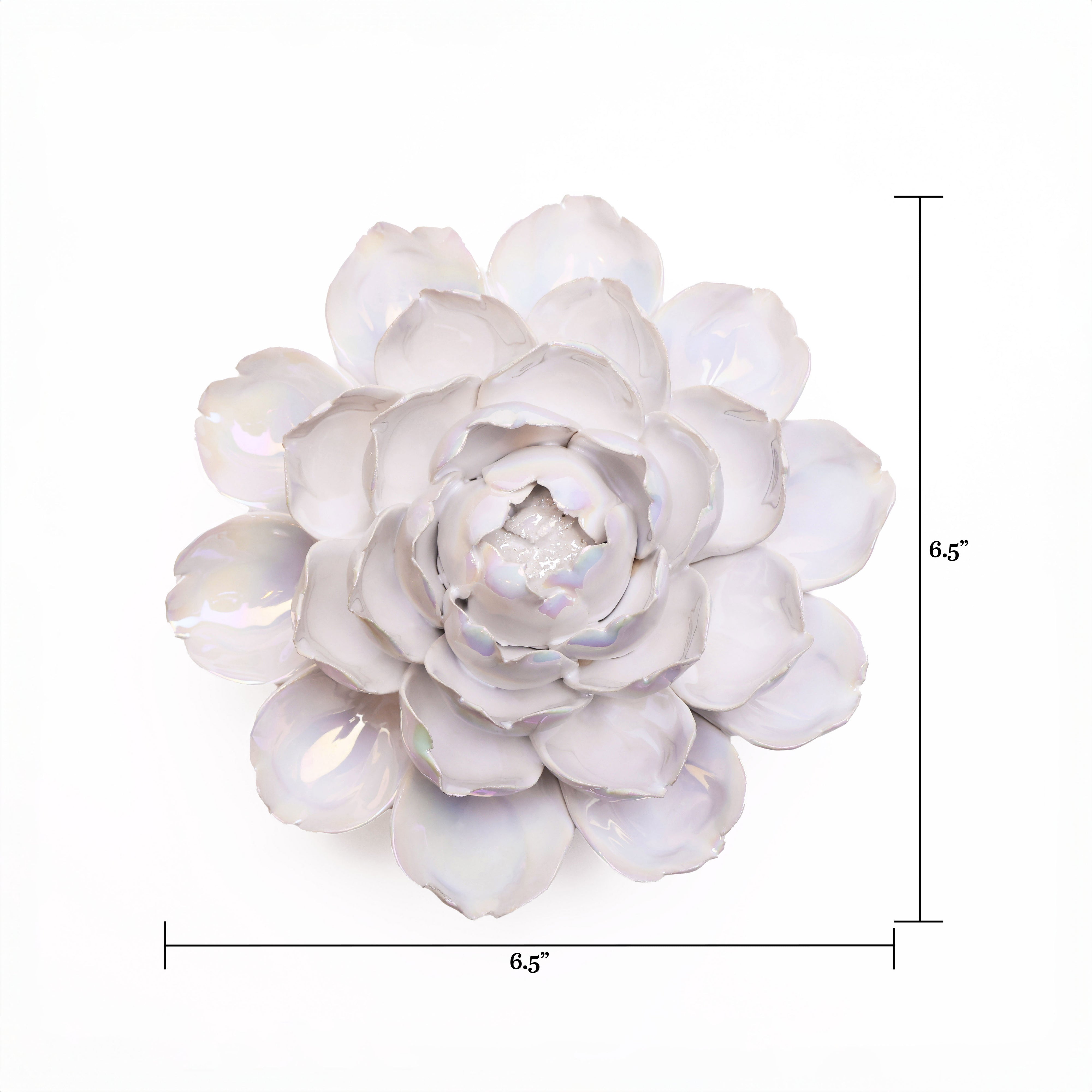 Ceramic Flower Wall Art Pearl Mofo Flower – Chive Ceramics Studio