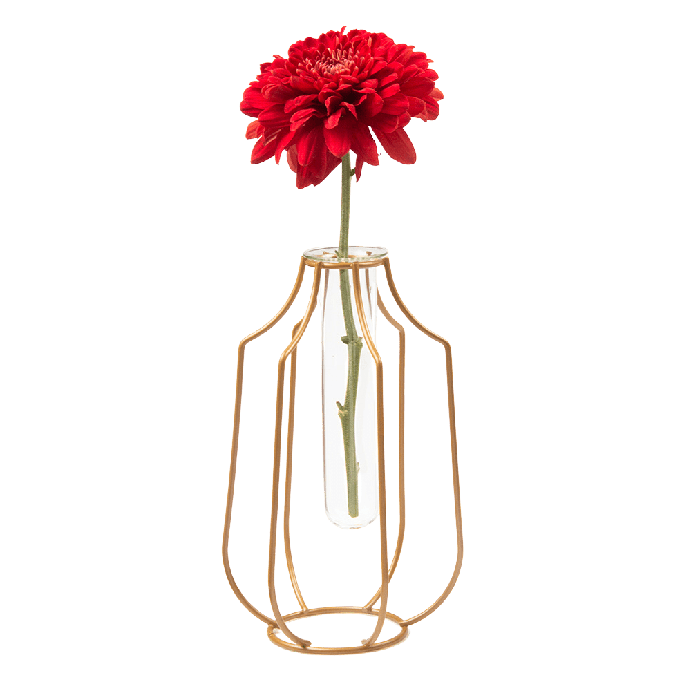 Copper Test Tube Vase