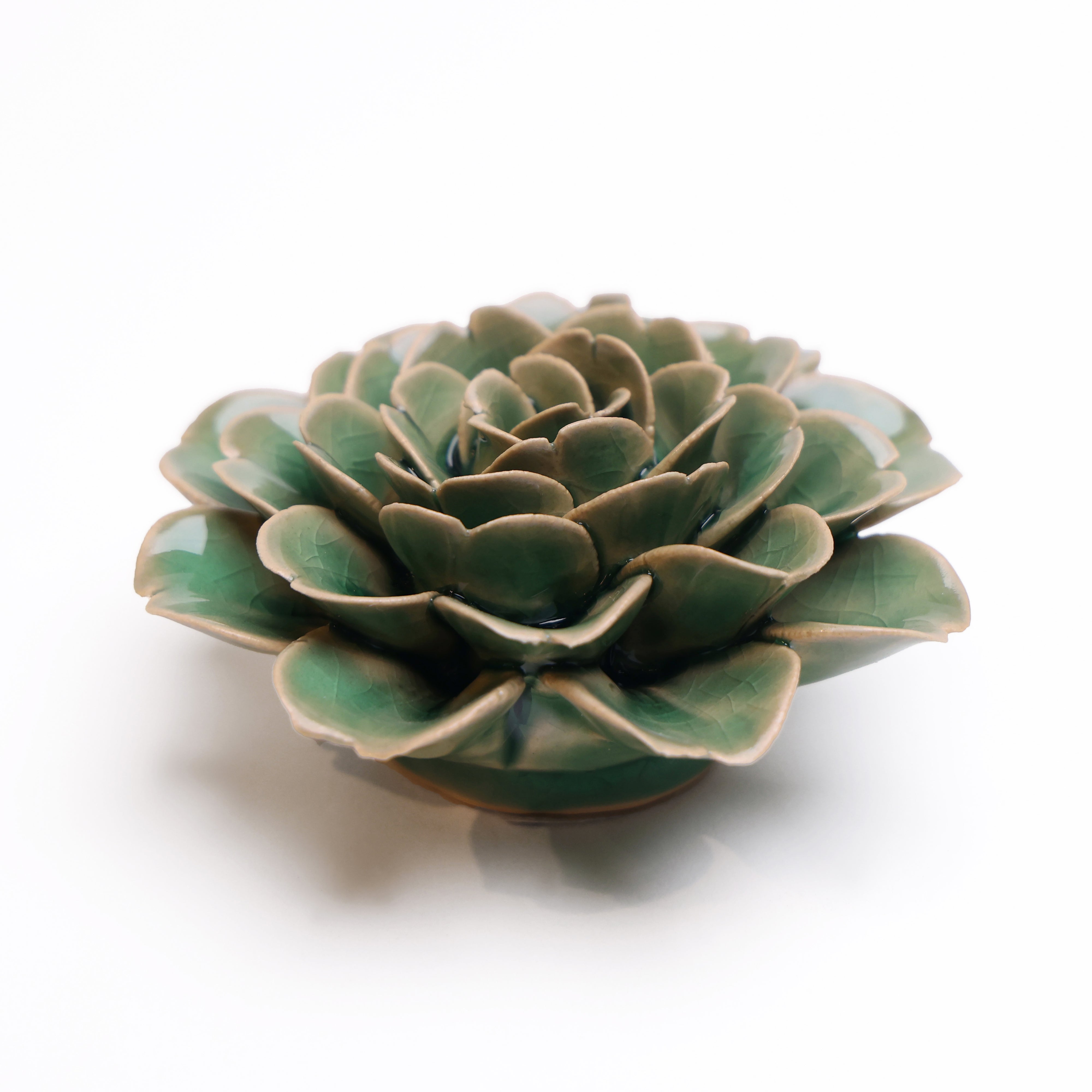 Ceramic Flower Wall Art Pastel Green Flower – Chive US
