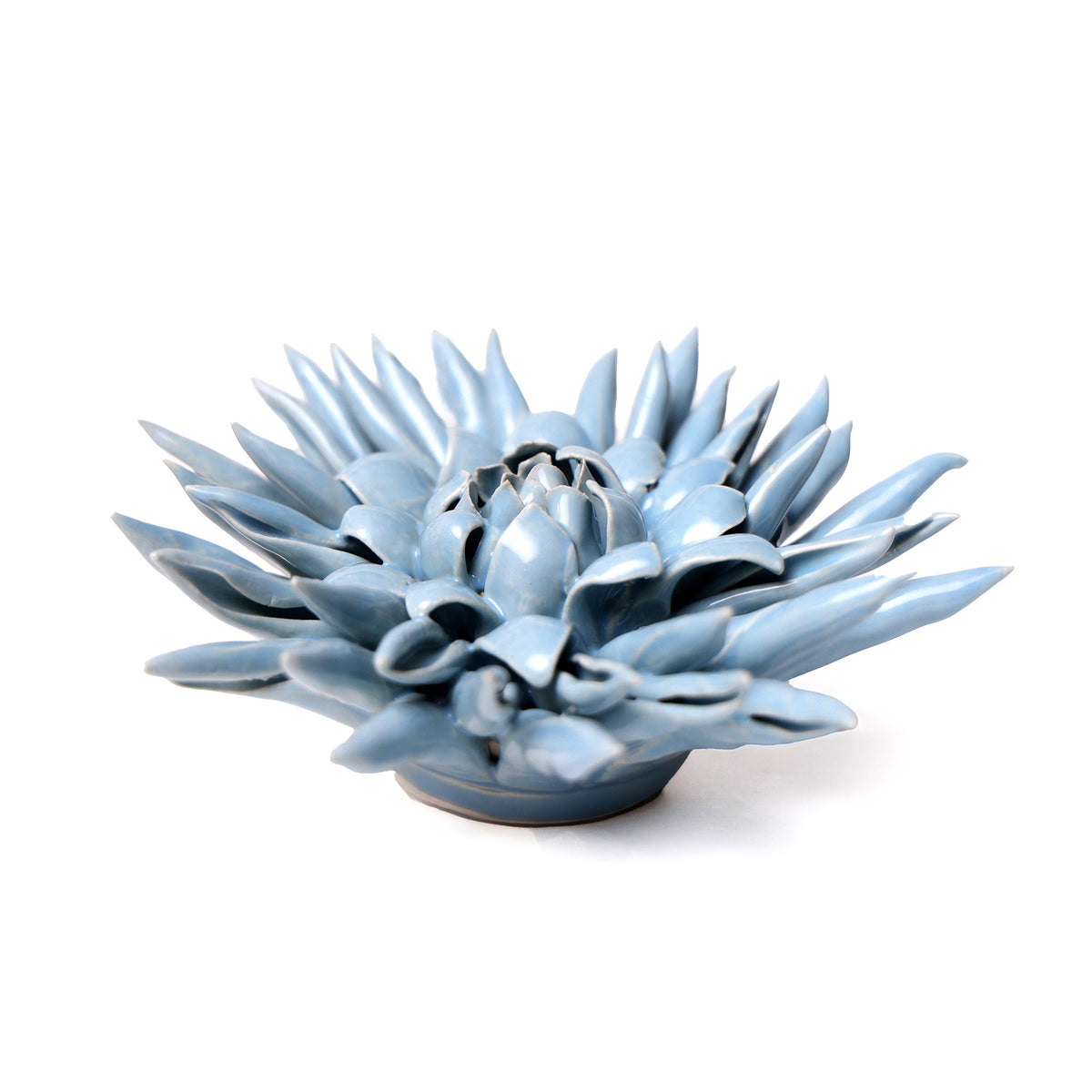 Large Ceramic Flower Wall Decor Blue Handcrafted Beauty – Chive ...