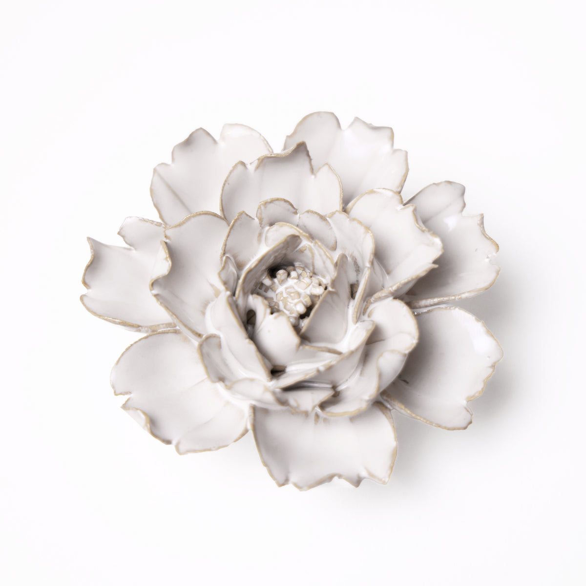 Home Decor: Handcrafted Ivory Rose Ceramic Flower Wall Art – Chive ...
